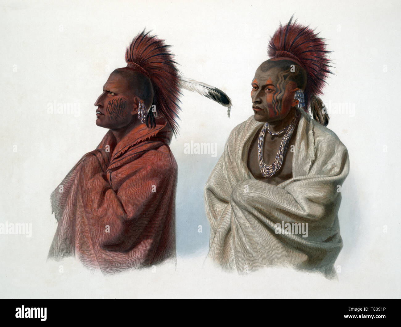 Native American Sauk and Meskwaki Indians, 1833 Stock Photo - Alamy