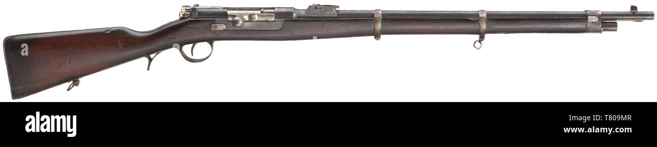 SERVICE WEAPONS, PORTUGAL, short rifle Kropatschek model 1886, calibre ...