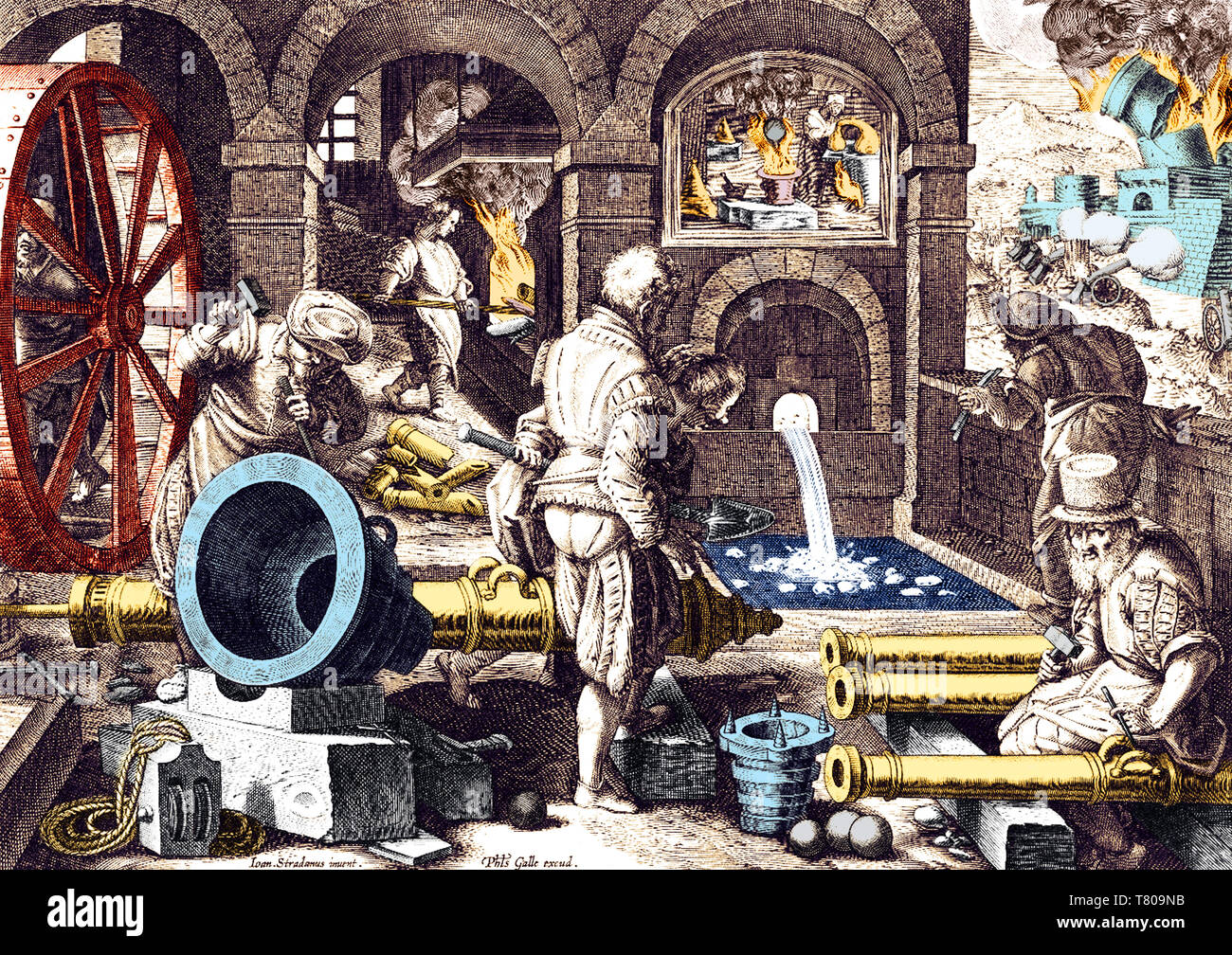 Gunpowder Factory, 16th Century Stock Photo - Alamy