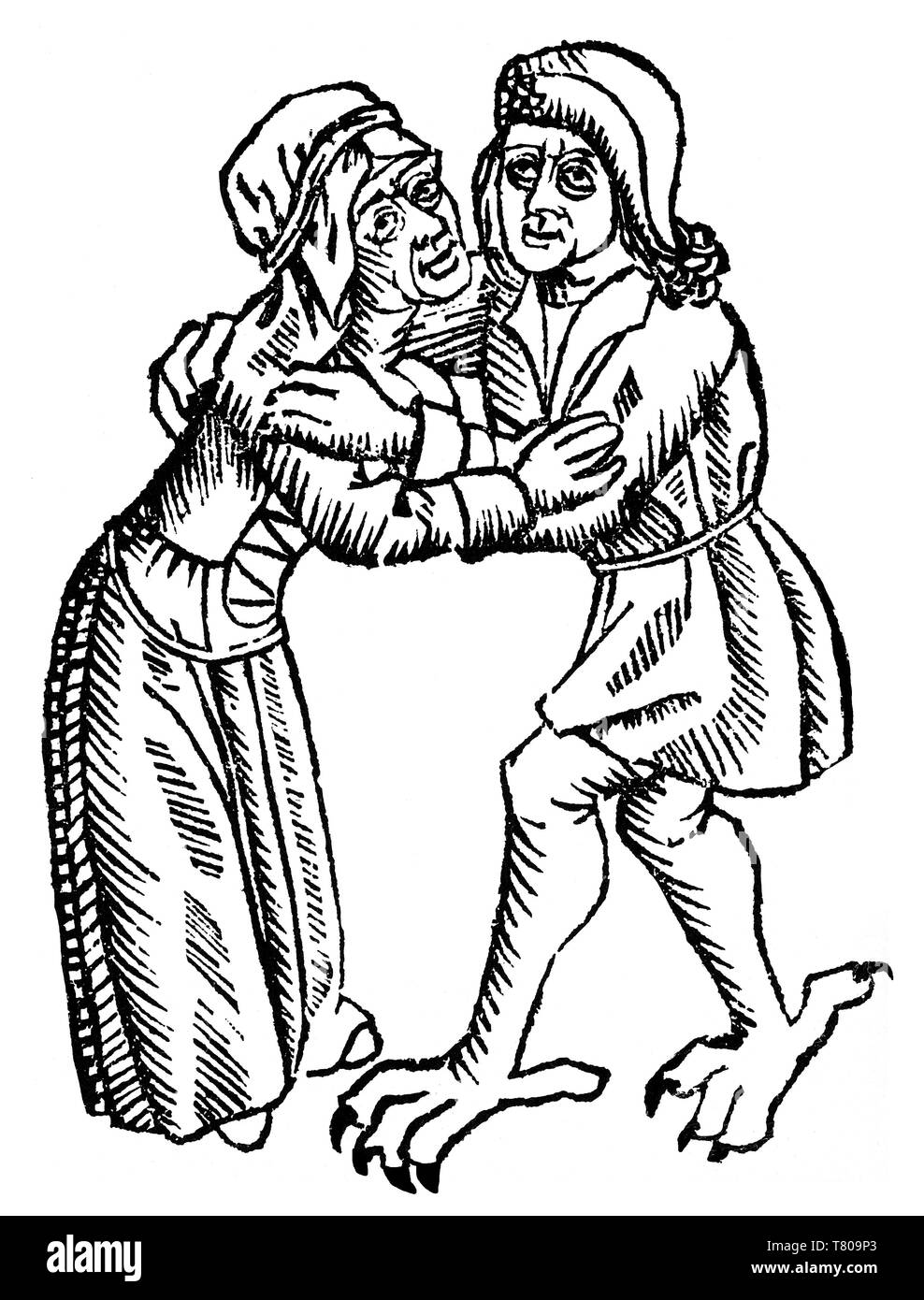 Witch and devil Cut Out Stock Images & Pictures - Alamy