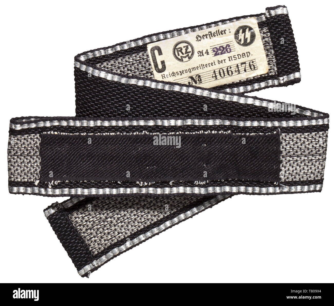 A sleeveband "Der Führer" for officers of the SS Standarte, later the ...