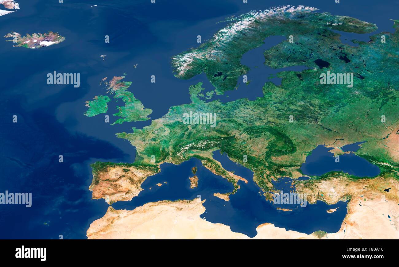 Netherlands Satellite Image High Resolution Stock Photography and ...