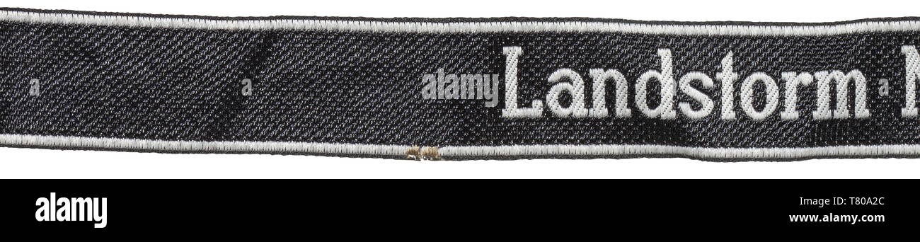 A sleeveband "Landstorm Nederland" for enlisted men/NCOs of the 34th SS ...