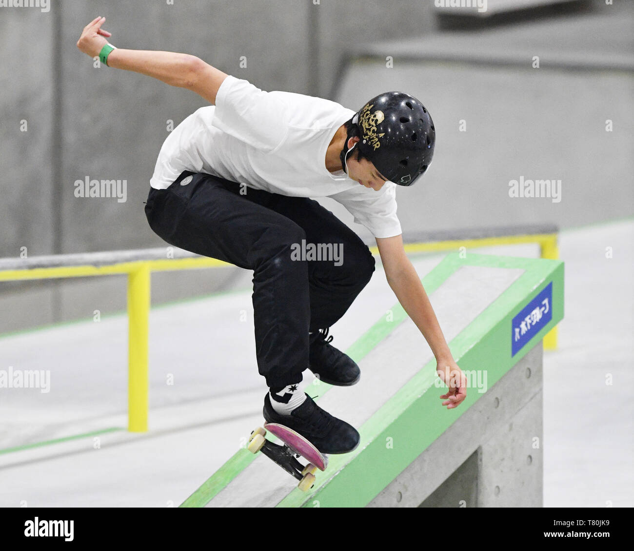 Murakami city Skate Park, Niigata, Japan. 10th May, 2019. Sora Negishi ...