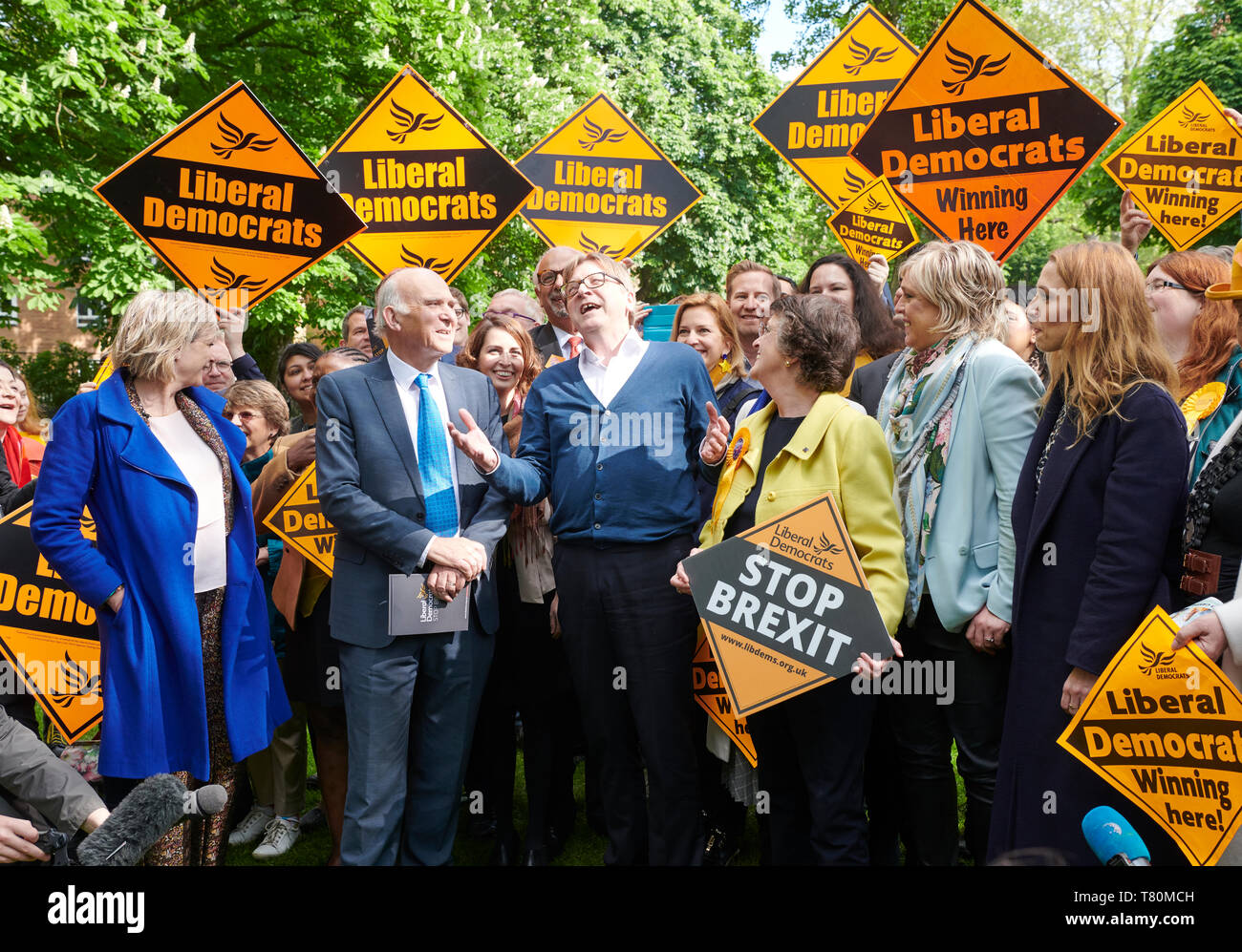 London, UK. 10th May 2019. Guy Verhofstadt,the leader of the Alliance ...