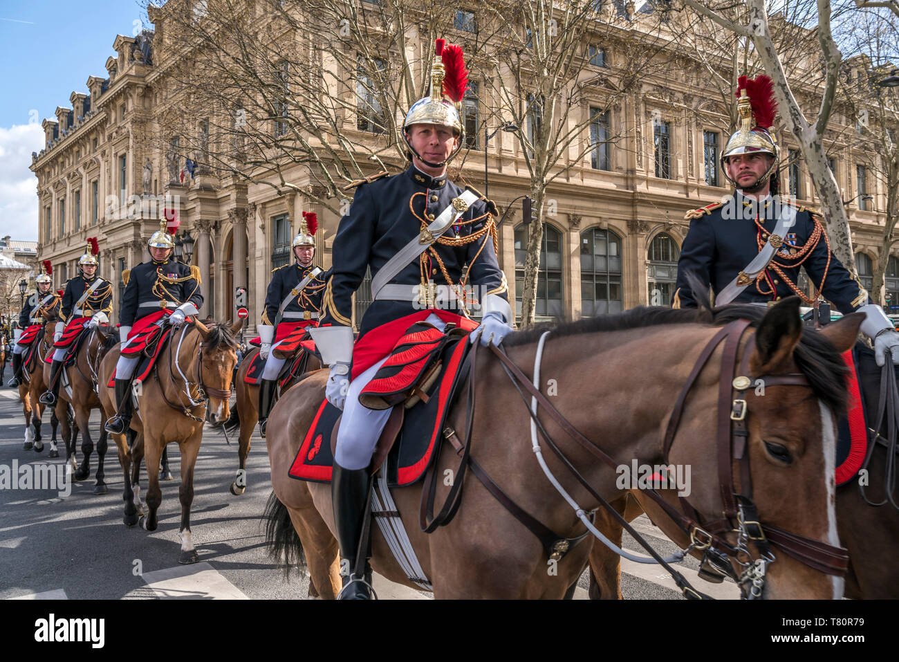 Of the cavalry regiment of the garde republicaine hi-res stock ...