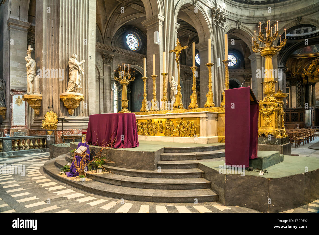 St sulpice church in paris hi-res stock photography and images - Alamy