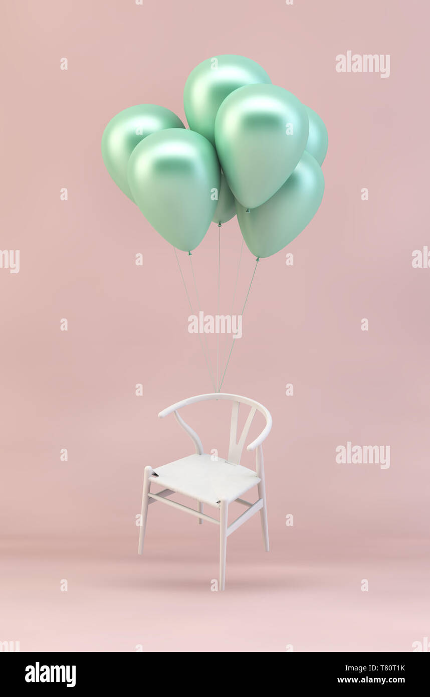 Minimal balloons hi-res stock photography and images - Alamy