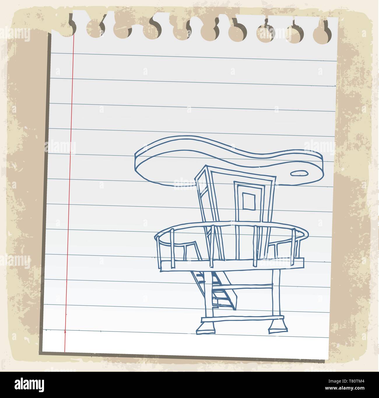 Florida beach lifeguard Stock Vector Images - Alamy