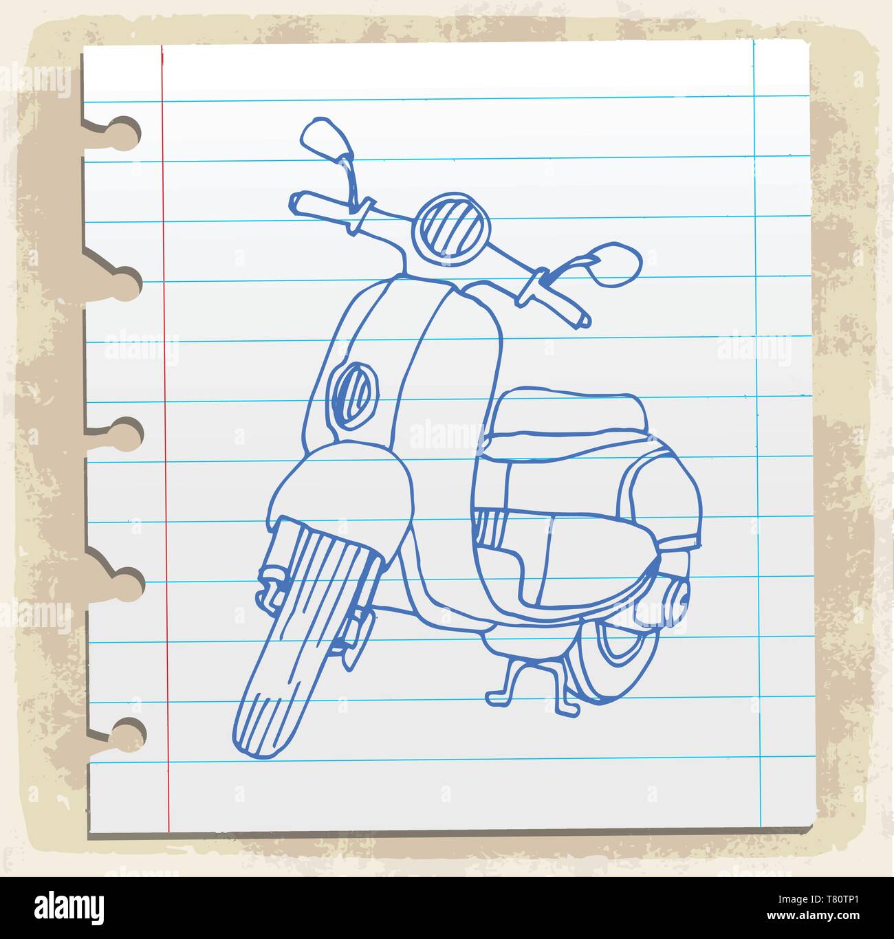 Bike illustration cutout Stock Vector Images - Alamy