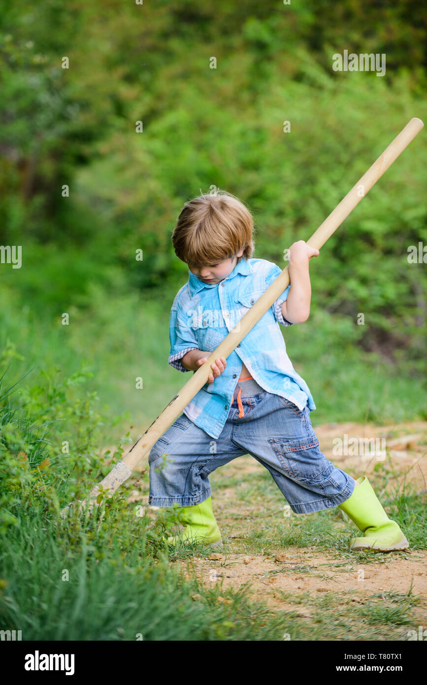 Child boy find treasure in hi-res stock photography and images - Alamy