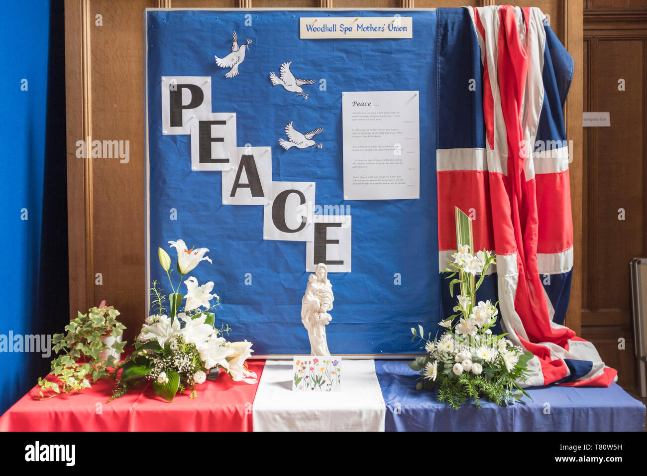 Women institution peace display, Woodhall Spa 1940s world war two re ...