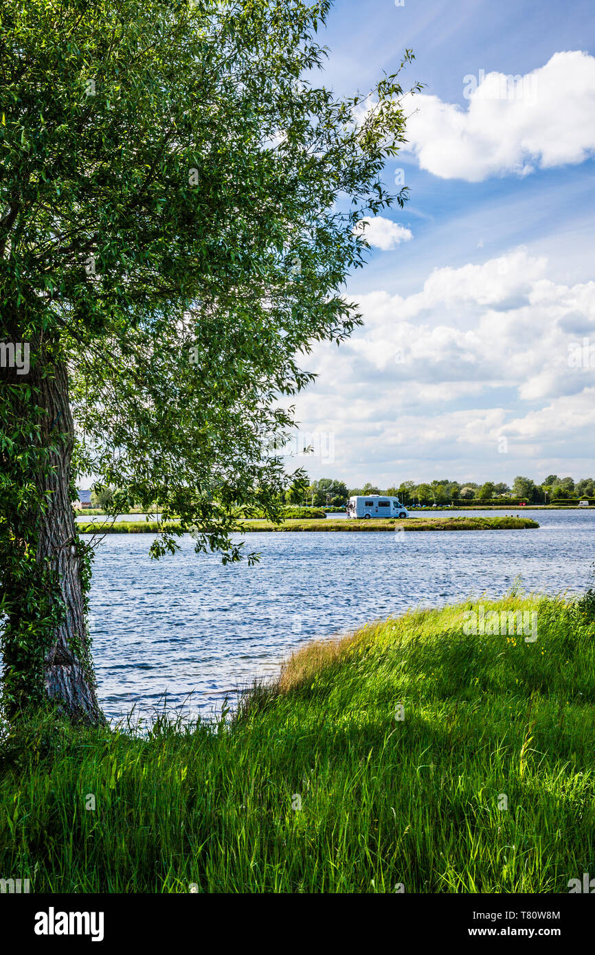 One of the lakes at Cotswold Water Park near Cerney Wick in ...
