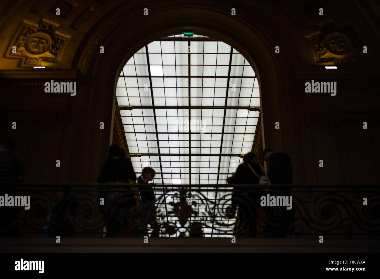 Louvre ceiling hi-res stock photography and images - Alamy