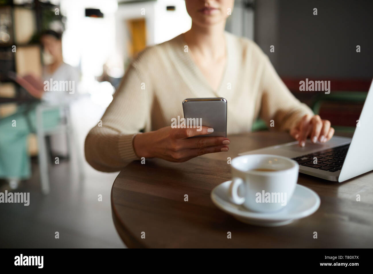 Adult scrolling hi-res stock photography and images - Alamy