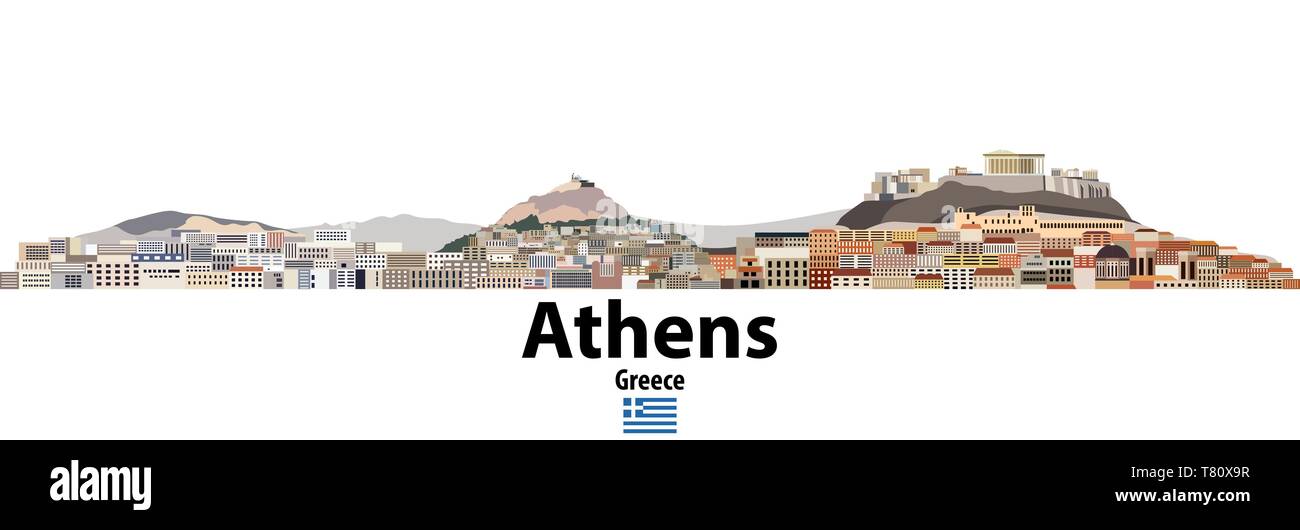 Athens urban landmark Stock Vector Images - Alamy