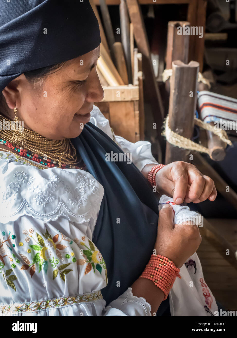 Indigenous woman embroidery hi-res stock photography and images - Alamy