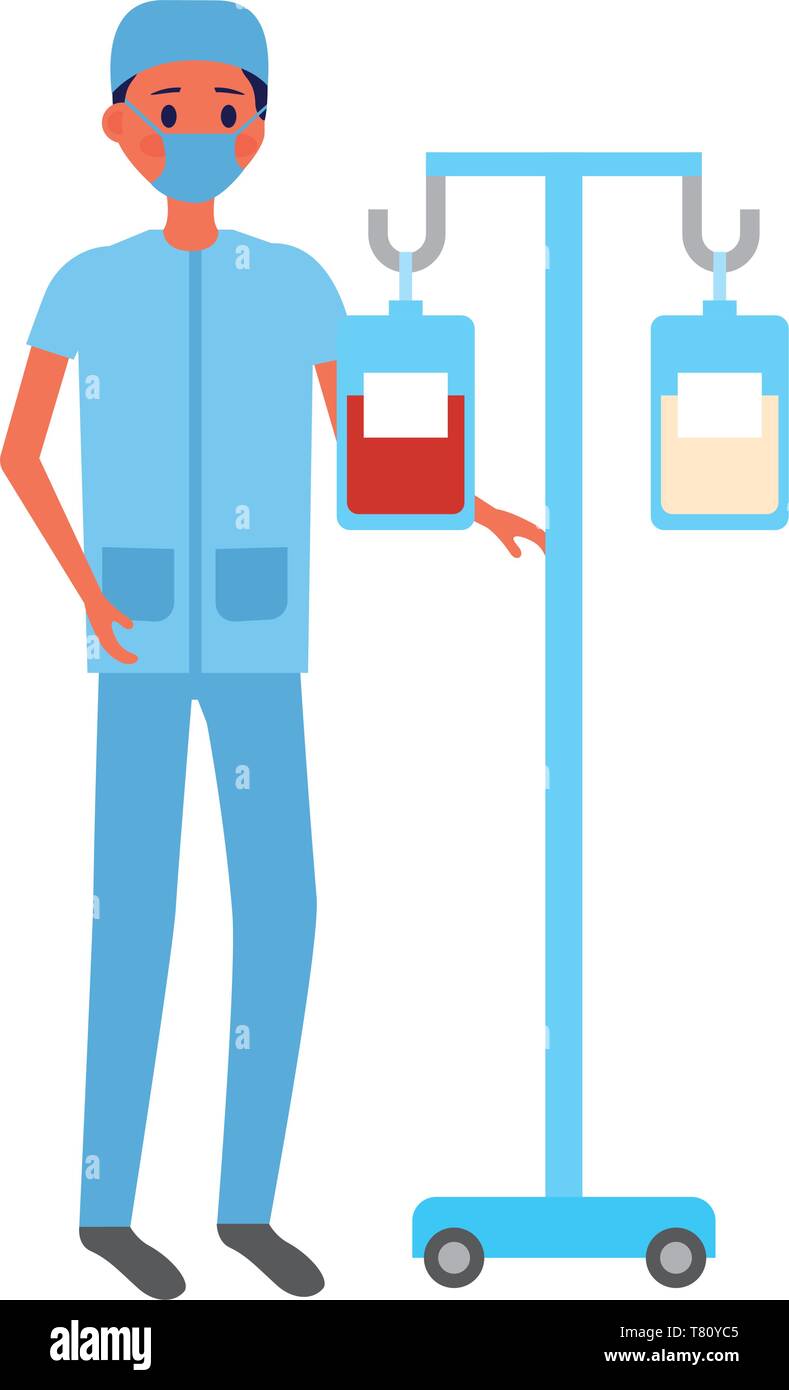 Intravenous drip surgeon Stock Vector Images - Alamy