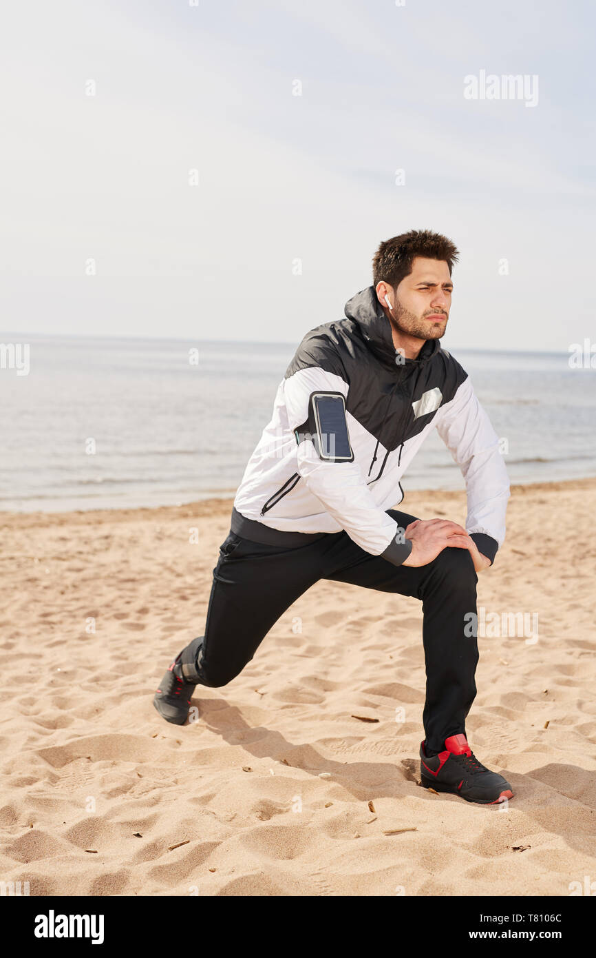 Exercising on sand Stock Photo - Alamy