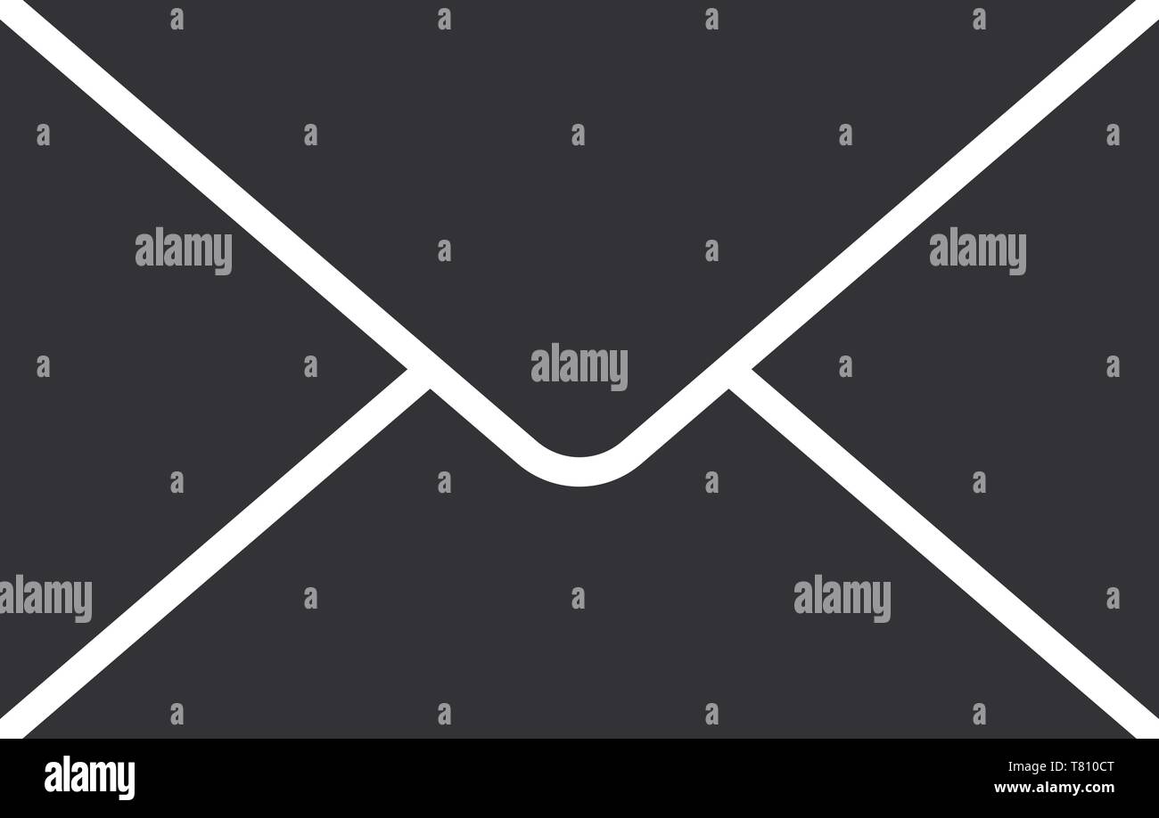 Mail message letter icon symbol flat vector illustration design Stock ...