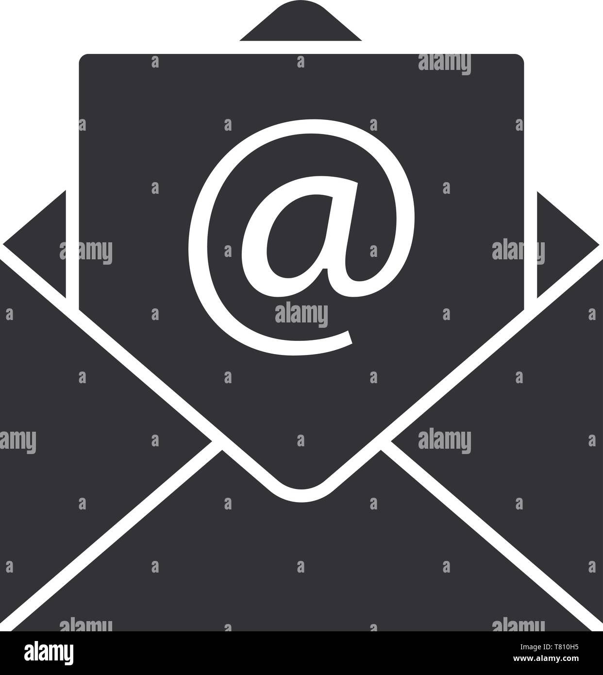E-Mail message letter icon symbol flat vector illustration design Stock ...