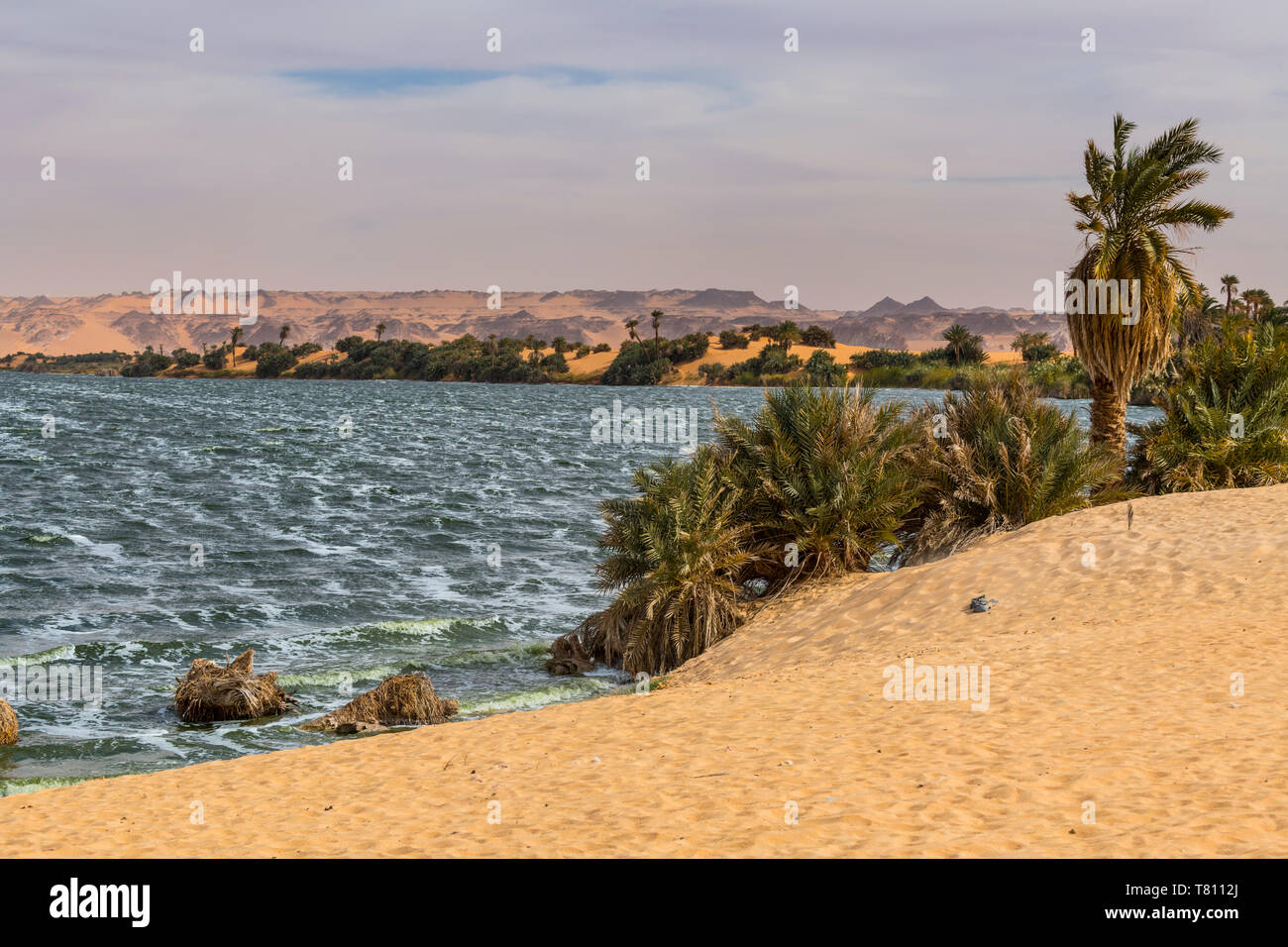 Ounianga Sebir part of the Ounianga lakes, UNESCO World Heritage Site ...