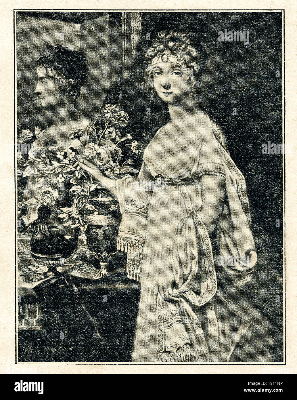 Empress Elizabeth Alekseevna. Digital improved reproduction from ...