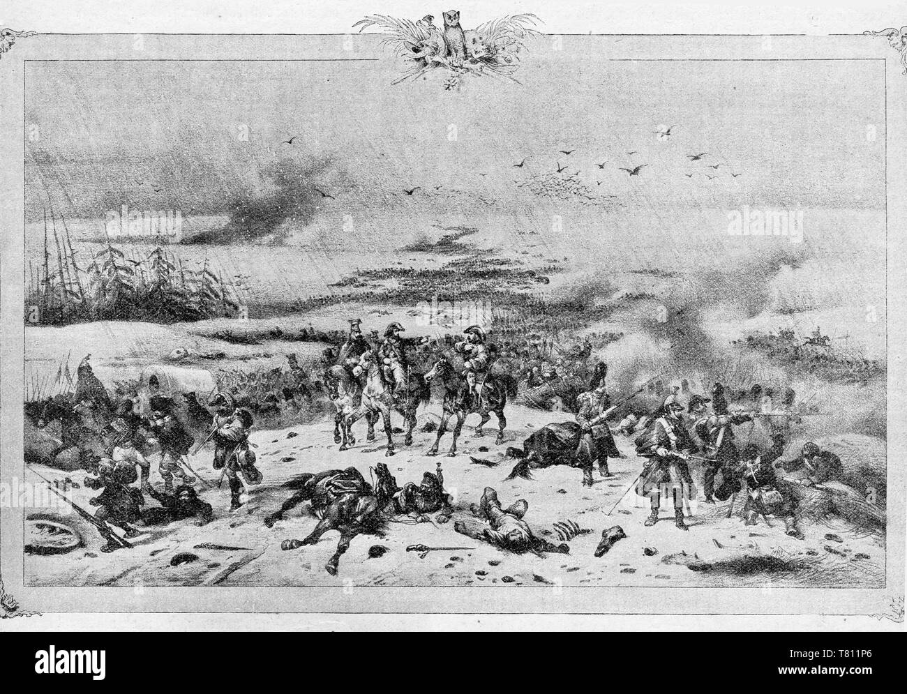 The retreat of the great army of Napoleon. Digital improved ...
