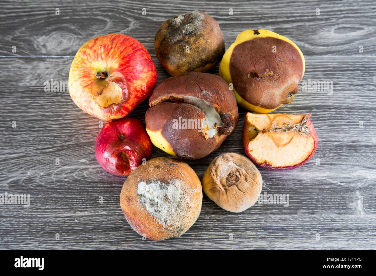 Homegrown and imported fruit that has gone off sitting in the fruit ...