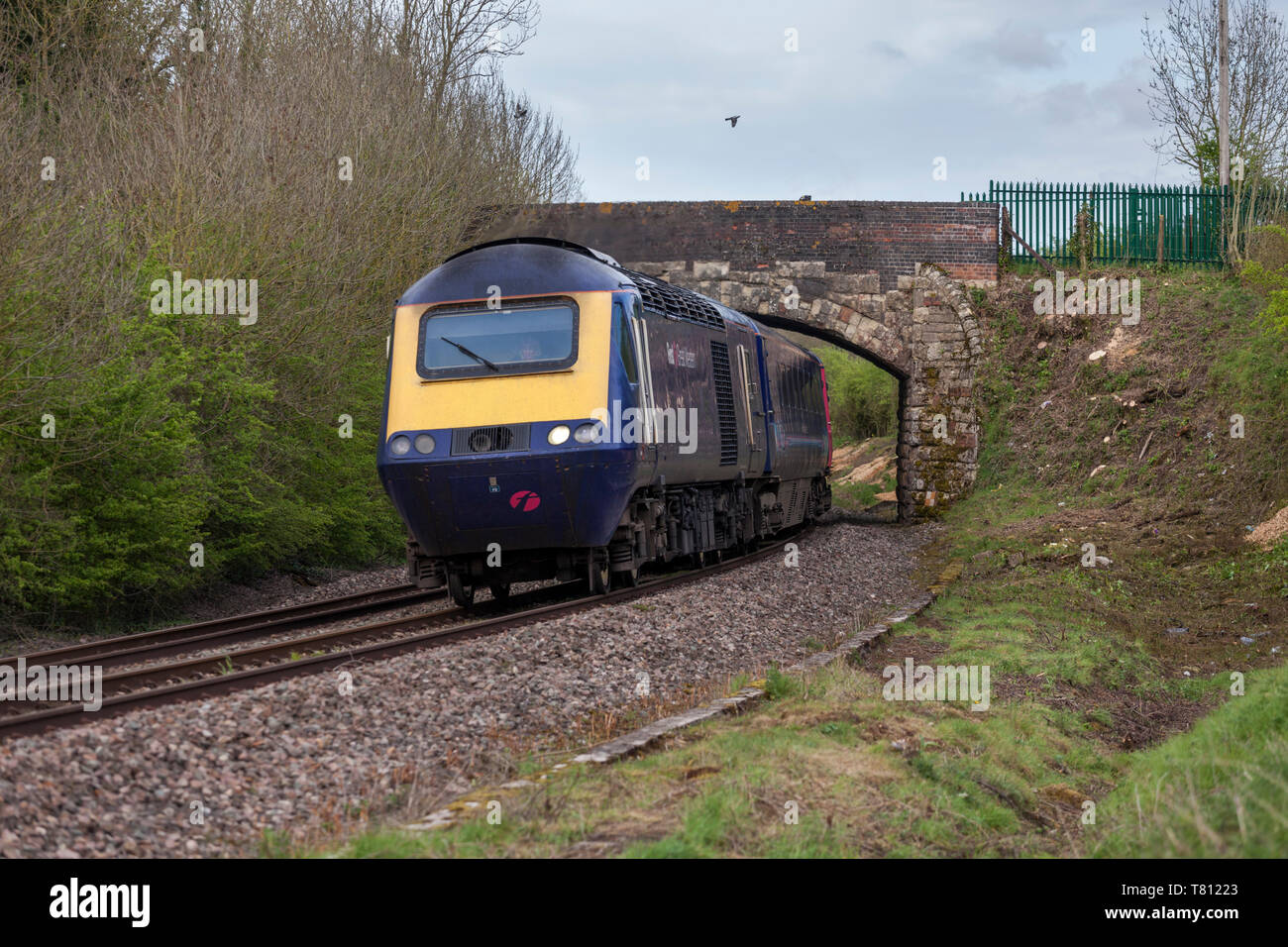 A First Great Western Railway ( GWR ) high speed train ( Intercity 125 ...