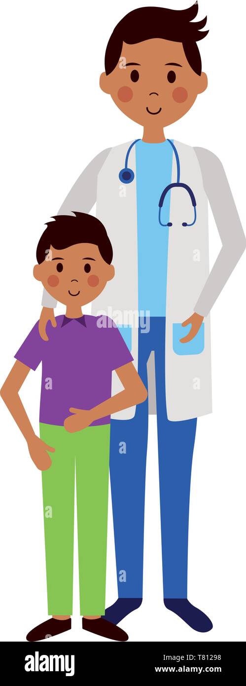 doctor and patient boy Stock Vector Image & Art - Alamy