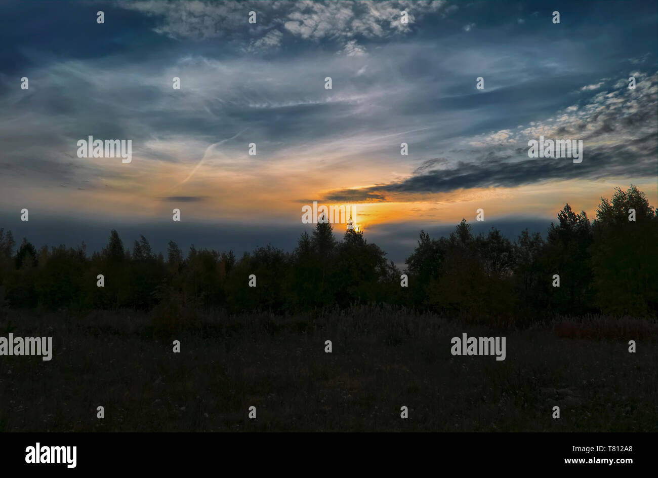 Beautiful sunset view nature landscape hi-res stock photography and ...