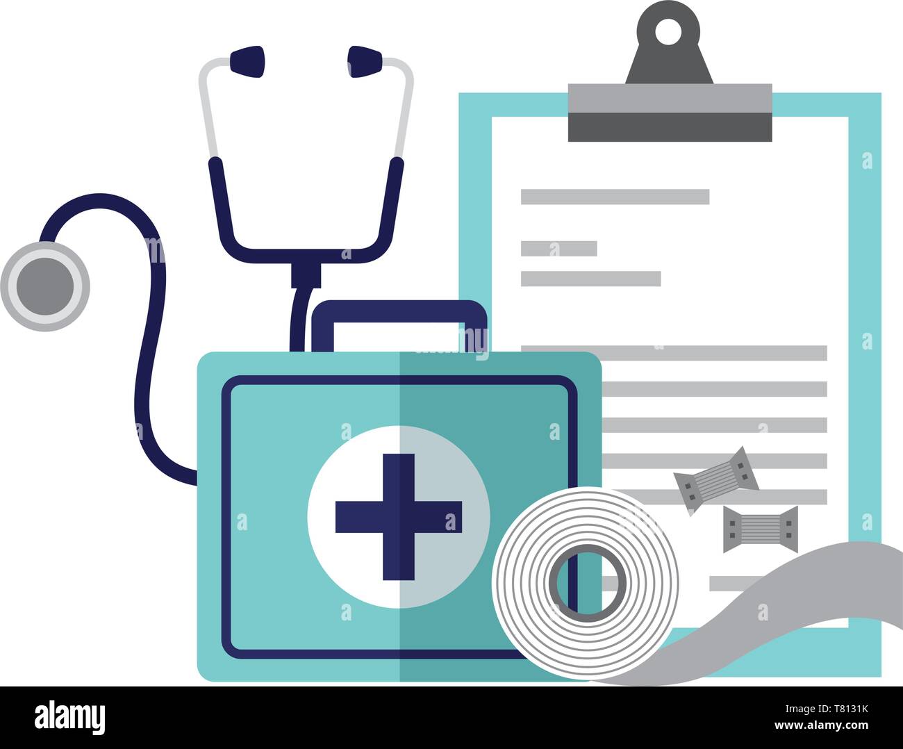 medical suitcase clipboard Stock Vector Image & Art - Alamy
