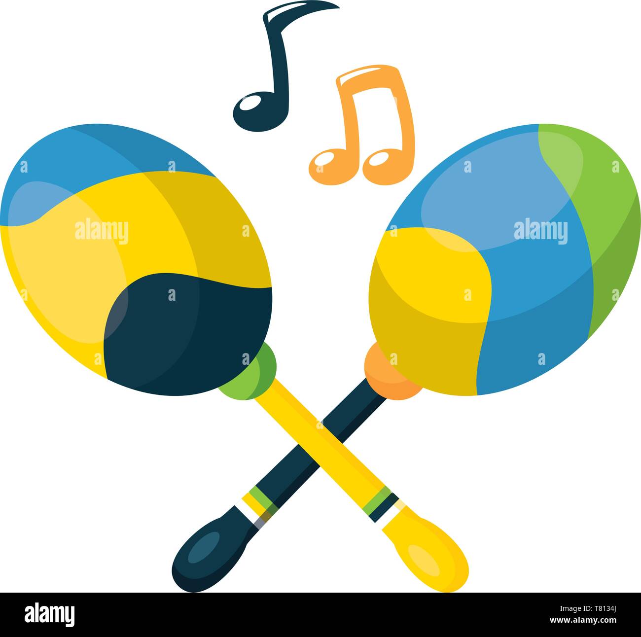 maracas note musical brazil carnival Stock Vector Image & Art - Alamy