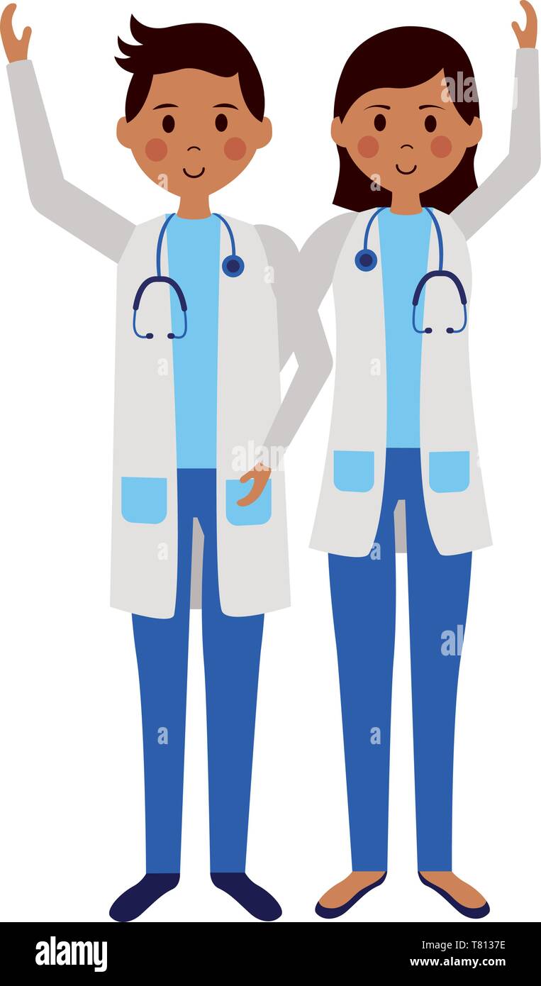 Male doctor group smiling Stock Vector Images - Alamy