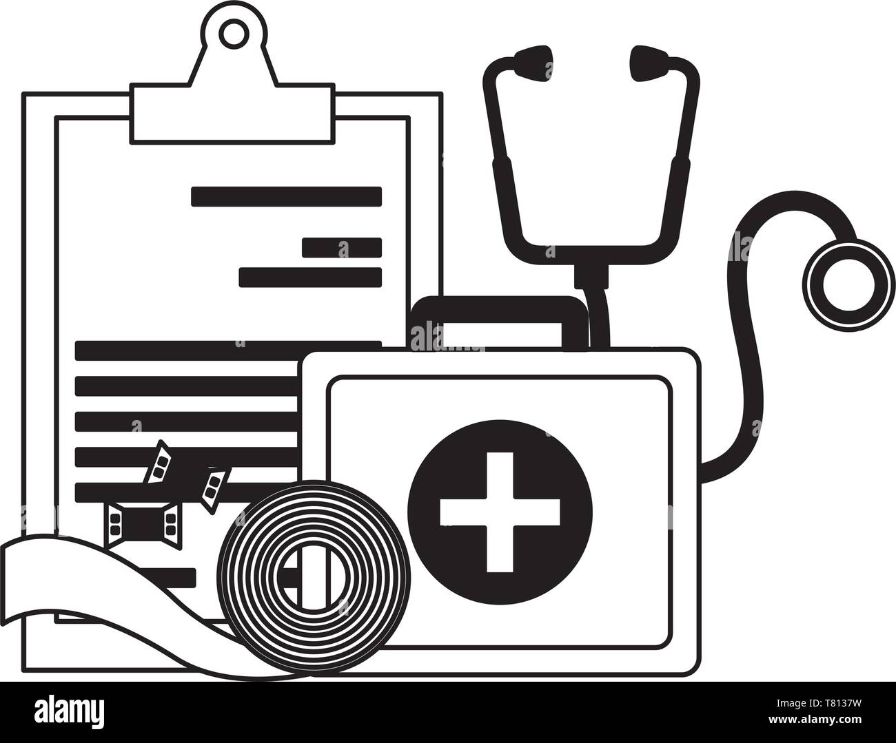 medical suitcase clipboard Stock Vector Image & Art - Alamy