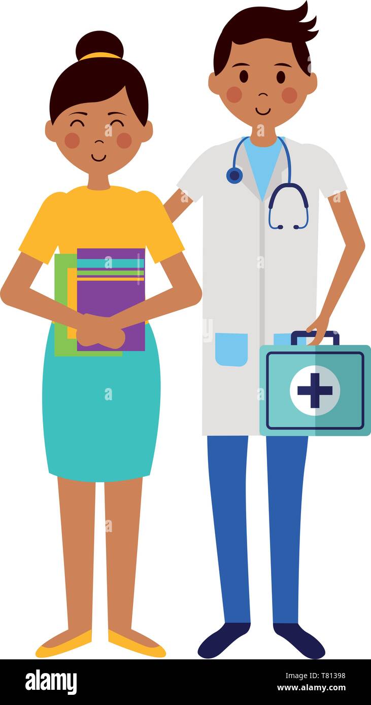 doctor and teacher woman Stock Vector Image & Art - Alamy