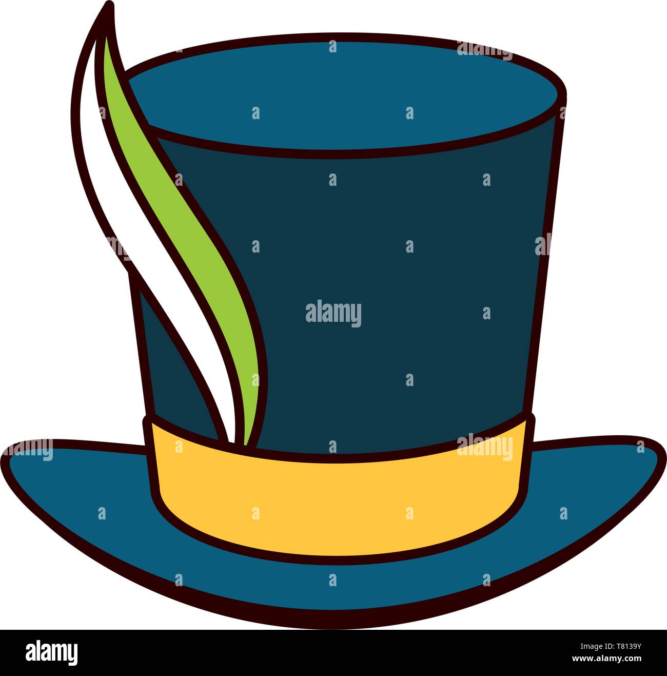 top hat feather brazil carnival Stock Vector Image & Art - Alamy