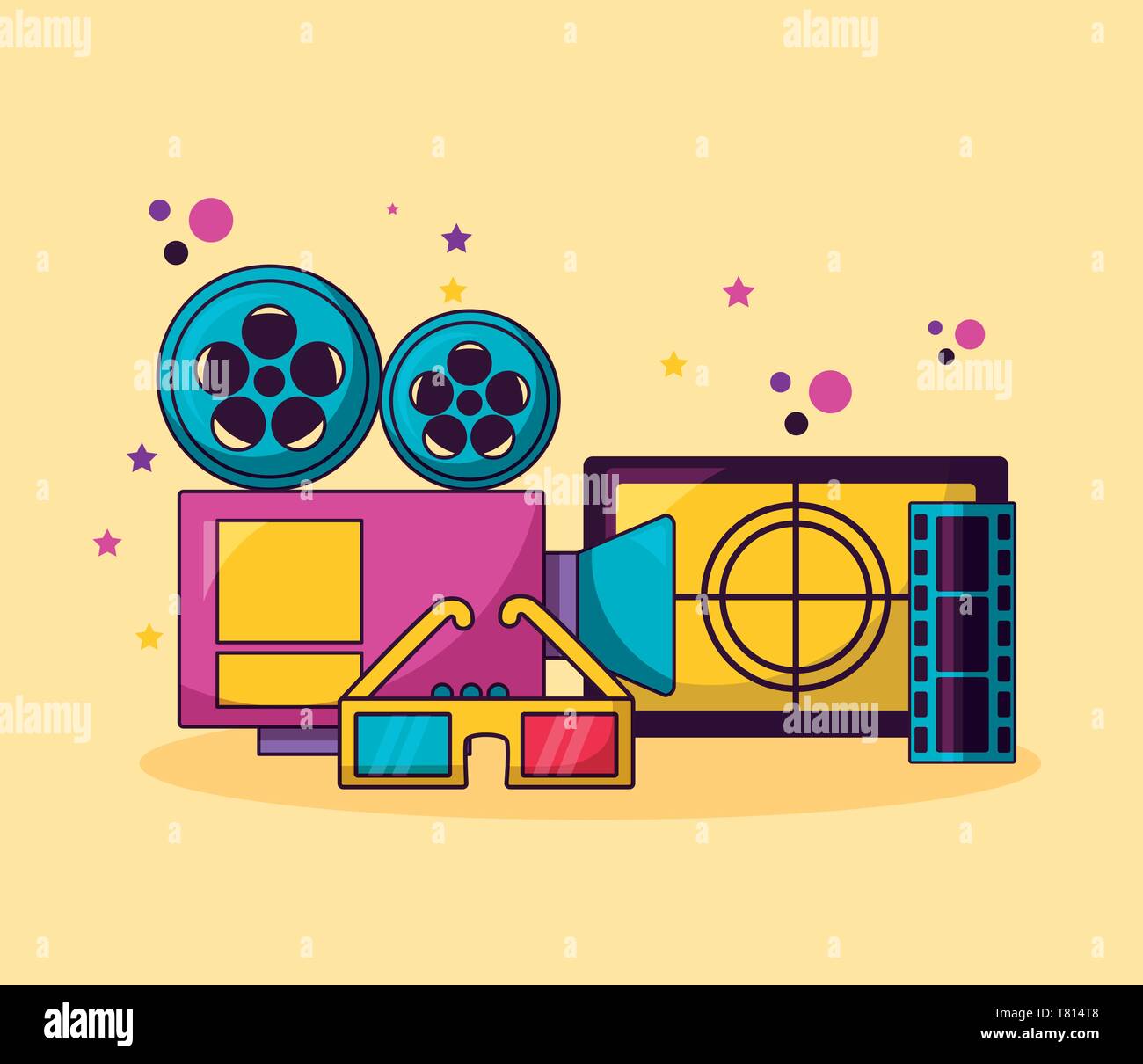 cinema movie design Stock Vector Image & Art - Alamy