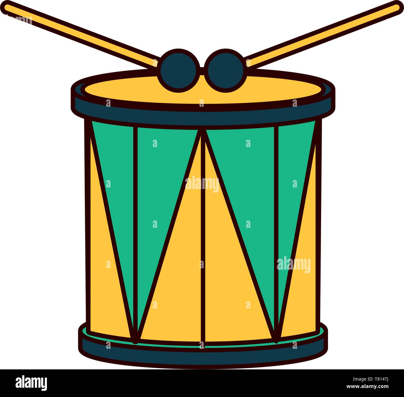 drum and sticks music Stock Vector Image & Art - Alamy