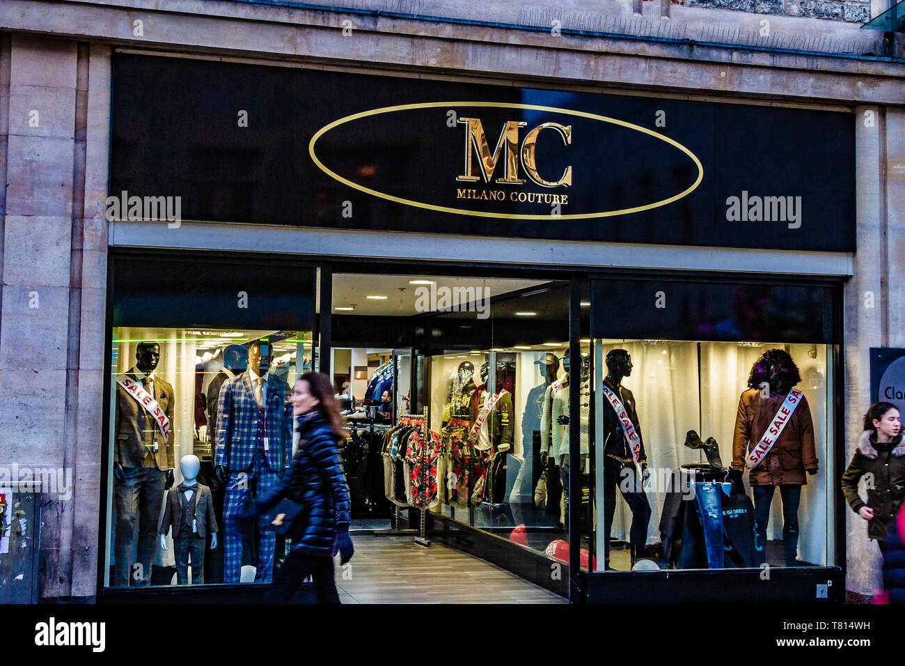MC Milano Couture shop in Oxford, UK. December 2018 Stock Photo - Alamy