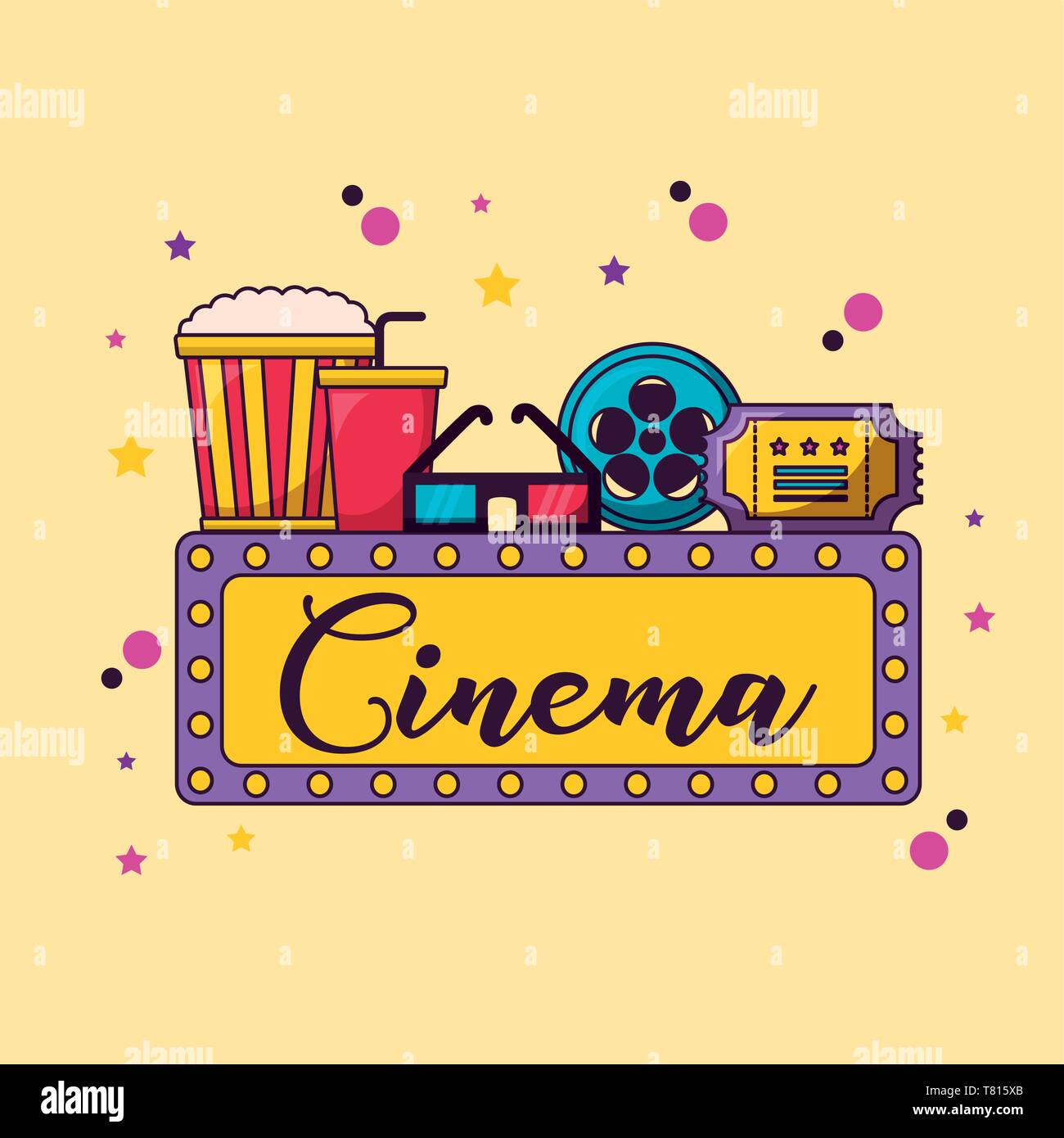 cinema movie design Stock Vector Image & Art - Alamy