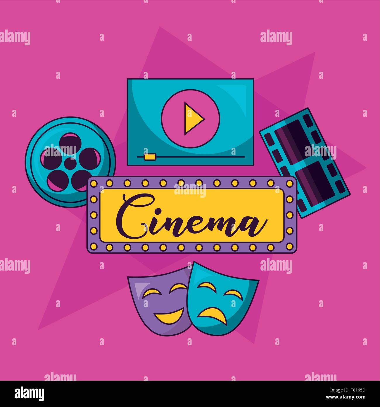 cinema movie design Stock Vector Image & Art - Alamy