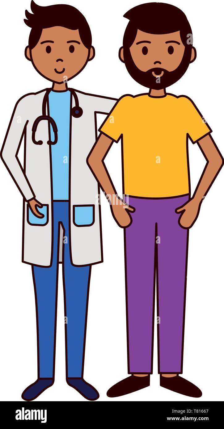 doctor and patient man Stock Vector Image & Art - Alamy