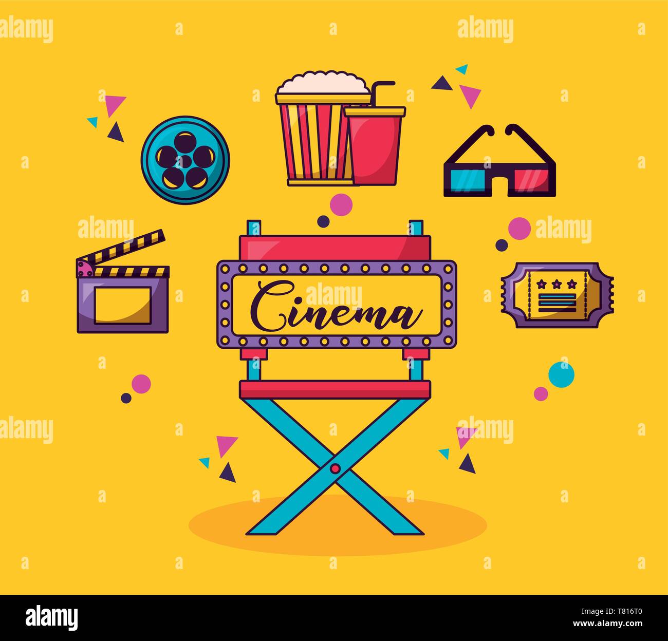 cinema movie design Stock Vector Image & Art - Alamy