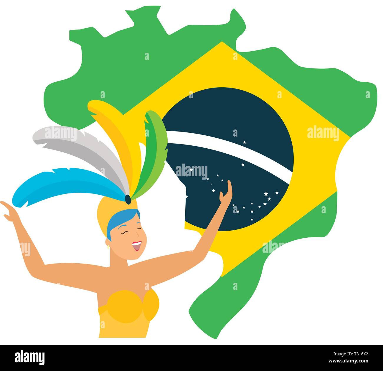 dancer brazil carnival Stock Vector Image & Art - Alamy