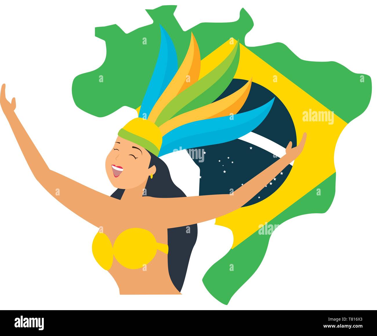 dancer brazil carnival Stock Vector Image & Art - Alamy