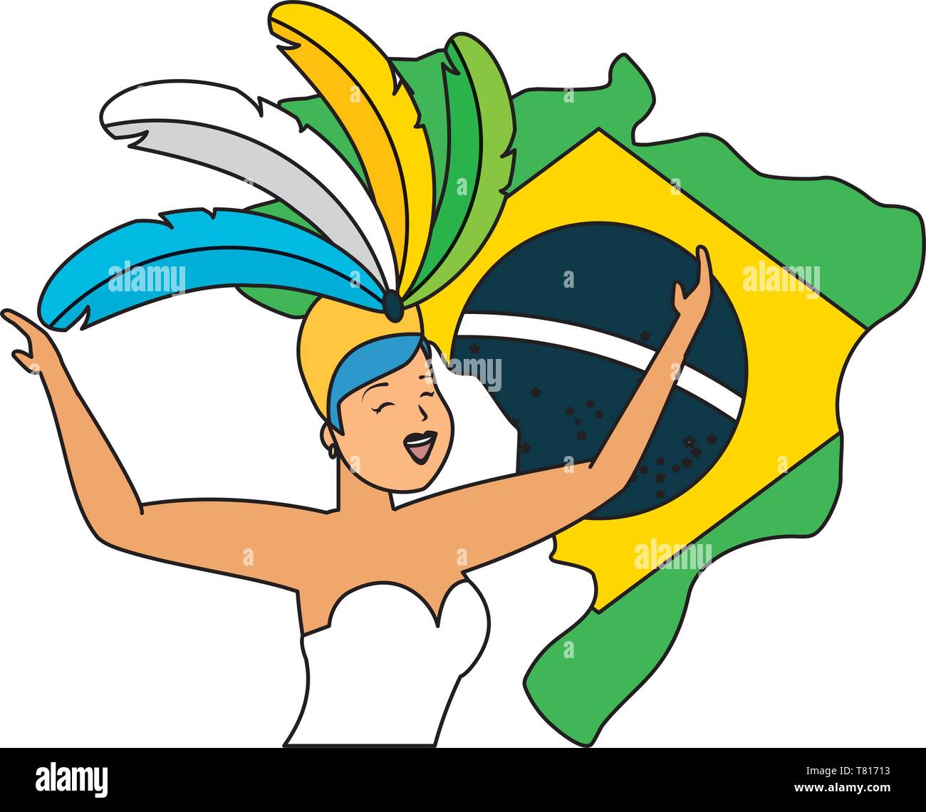 dancer brazil carnival Stock Vector Image & Art - Alamy