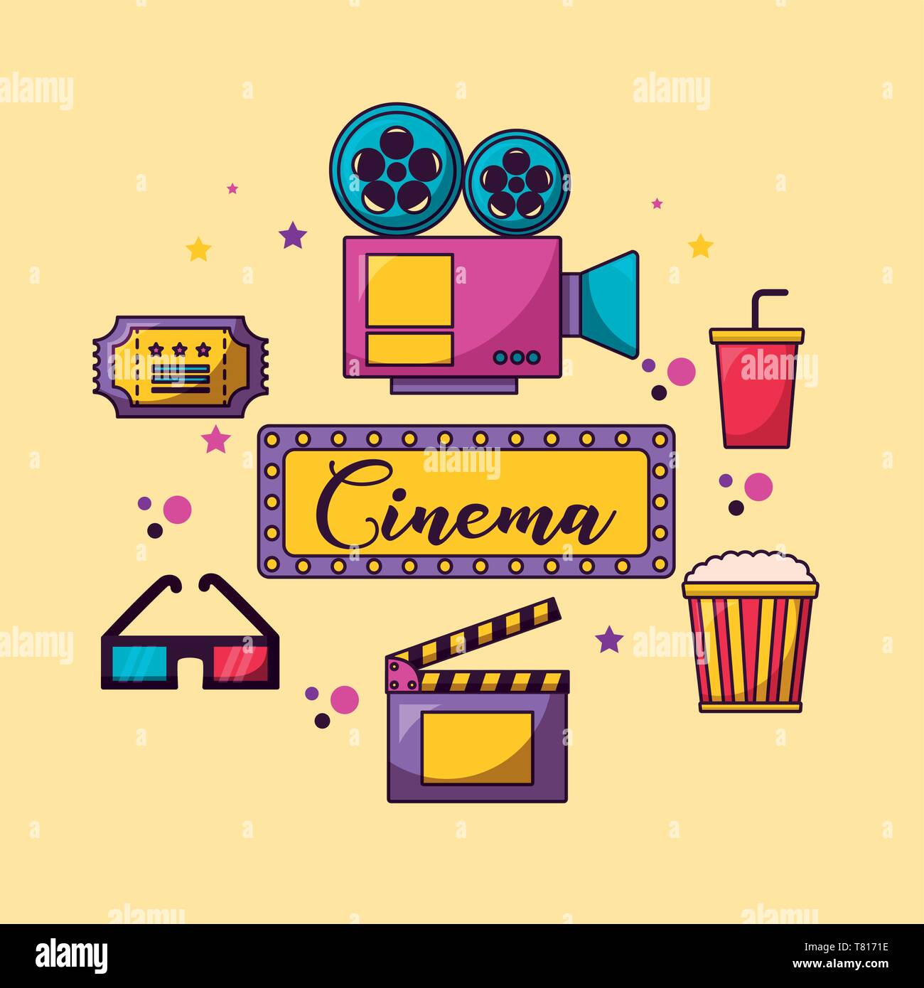 cinema movie design Stock Vector Image & Art - Alamy