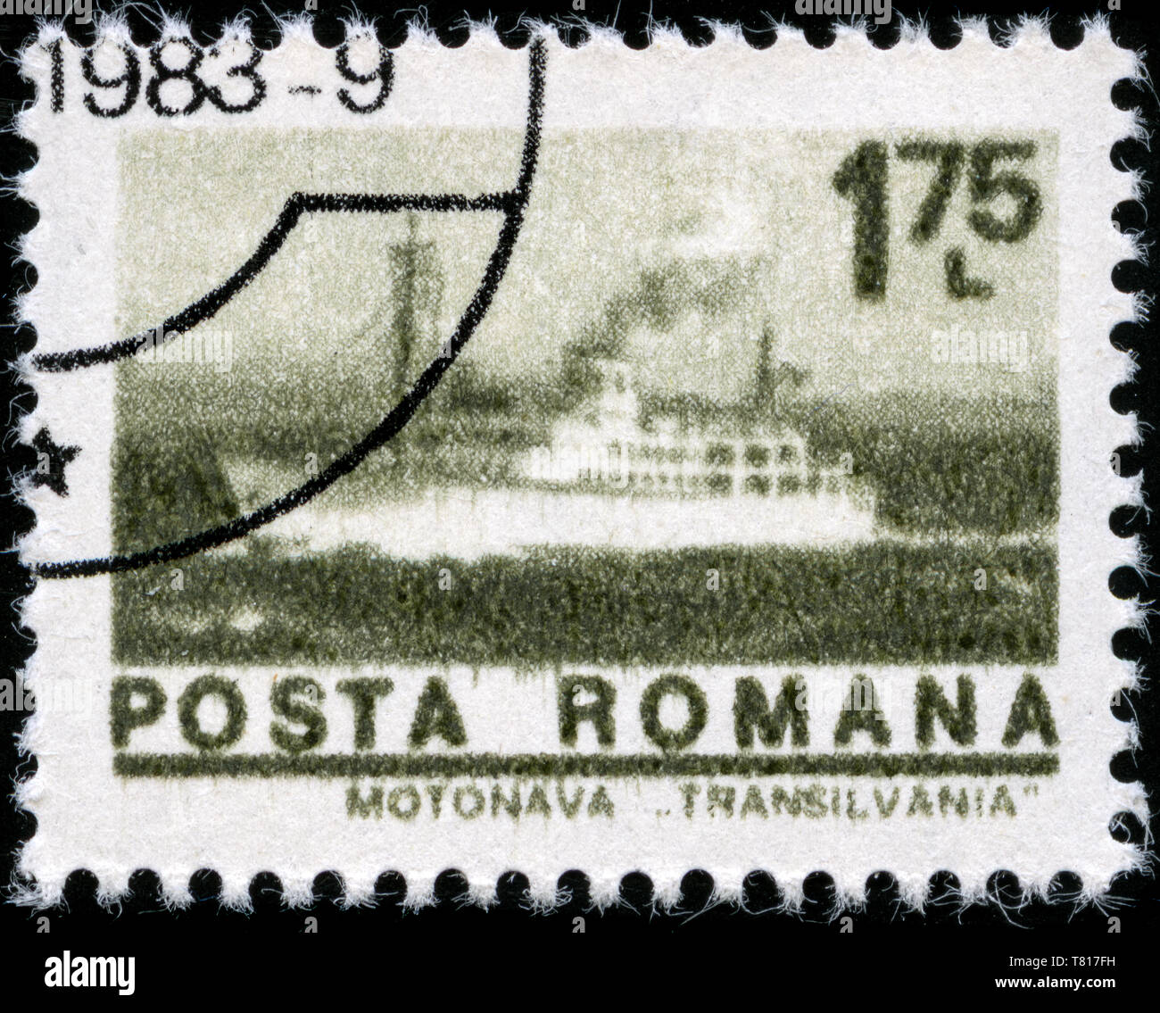 Postage stamp from Romania in the Definitives - Ships series issued in ...